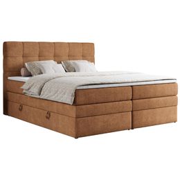 BOXSPRINGBETT ERNI KING 120/200 Orange Struktur - H3