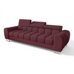 Fun M&ouml;bel SOFA 3-sitzer Bastien In Stoff Gemma