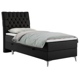BOXBETT MILEN 90/200 Schwarz Kunstleder - H4 - Links Seite