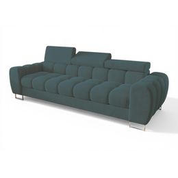 Fun M&ouml;bel SOFA 3-sitzer Bastien In Stoff Terra
