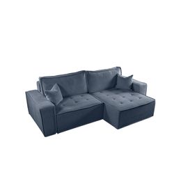 Fun M&ouml;bel ECKSOFA Schlafsofa Flosi In Raven