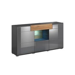 SIDEBOARD Jules Grau und Holz