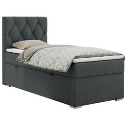 BOXBETT ALDA 90/200 Dunkelgrau Struktur - H3 - Links Seite