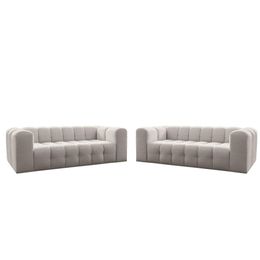 Fun M&ouml;bel SOFASET Solvie 4-4 In Moly