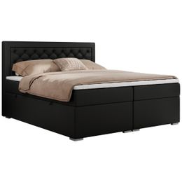 BOXBETT JASIR 120/200 - Schwarz Kunstleder - H3
