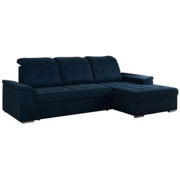 ECKSOFA MADRITO L - Dunkelblau Velorus - Rechts
