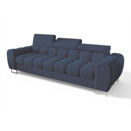 Fun M&ouml;bel SOFA 3-sitzer Bastien In Stoff Terra