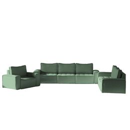Fun M&ouml;bel SOFASET Sande 3-2-1 In Raven