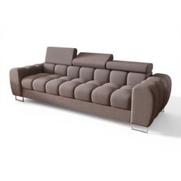 Fun M&ouml;bel SOFA 3-sitzer Bastien In Stoff Gemma