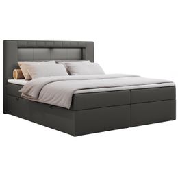 BOXBETT GOLD-5 LED 200/200 Dunkelgrau Kunstleder - H3