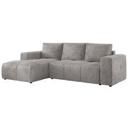 ECKSOFA MONIVA Hellgrau Velvet - Links