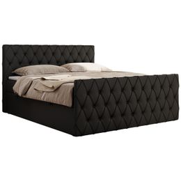 BOXBETT MIREN DUO 120/200 - Schwarz Kunstleder - H3