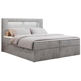 BOXBETT GOLD-5 LED 140/200 Hellgrau Velvet - H4