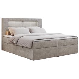 BOXBETT GOLD-5 LED 180/200 Beige Struktur - H3