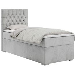 BOXBETT PERA 90/200 Hellgrau Velvet - H4 - Links Seite