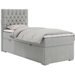 BOXBETT PERA 90/200 Hellgrau Struktur - H4 - Links Seite
