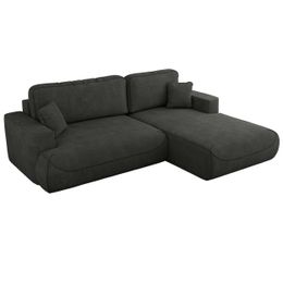 ECKSOFA OVO L Dunkelgrau Struktur - Rechts Seite