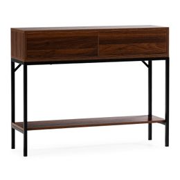 KONSOLENTISCH Auri 2 schubladen Walnuss-Optik