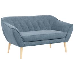 SOFA Pirs 2 Sitzer Strukture Blau