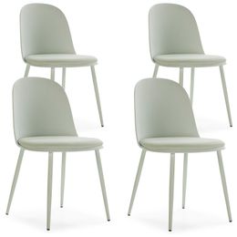 STUHL 4er-Set Kana gr&uuml;n