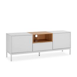 TV-ELEMENT Nieve 2 t&uuml;ren 1 schublade Wei&szlig;