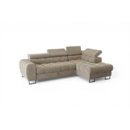 Fun M&ouml;bel ECKSOFA Bastien Mit Schlaffunktion