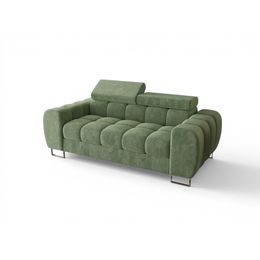Fun M&ouml;bel SOFA 2-sitzer Bastien In Stoff Terra