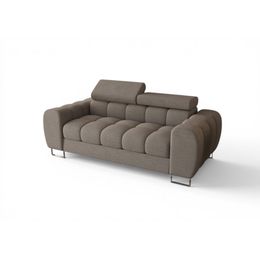 Fun M&ouml;bel SOFA 2-sitzer Bastien In Stoff Moly