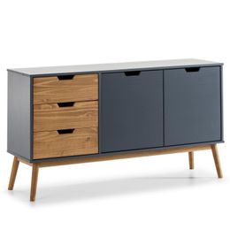 SIDEBOARD Java 3 Schubladen Grau