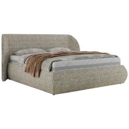 POLSTERBETT CAELA CLASSIC 200/200 - Beige Strukture - ohne Matratze