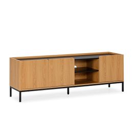 TV-ELEMENT Curva 3 t&uuml;ren Eichenfarbe
