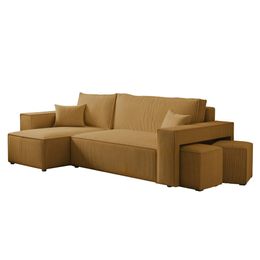 Fun M&ouml;bel ECKSOFA Adara Inkl. Hocker