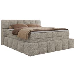 BOXSPRINGBETT NIRA KING 200/200 Beige Strukture - H3
