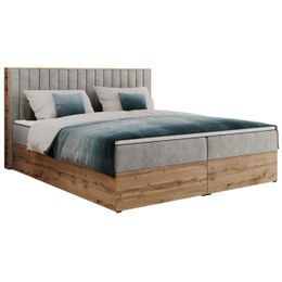 BOXBETT ALBERO 4 - 120/200 Hellgrau Struktur - H4