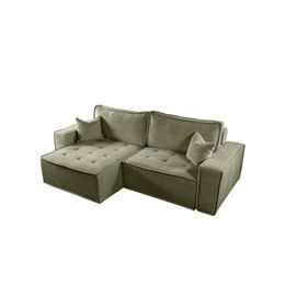 Fun M&ouml;bel ECKSOFA Schlafsofa Flosi In Raven