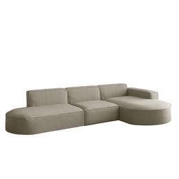 Fun M&ouml;bel ECKSOFA Ottomane Palma Opera Velvet