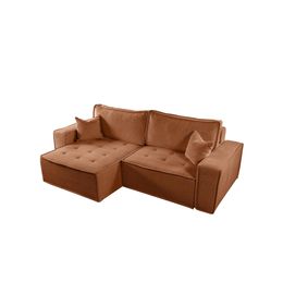 Fun M&ouml;bel ECKSOFA Schlafsofa Flosi In Raven