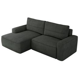 ECKSOFA BELLUNO L Dunkelgrau Strukture - Links