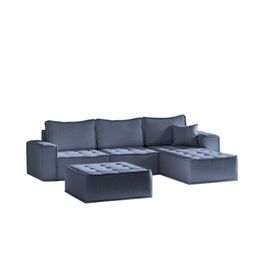 Fun M&ouml;bel ECKSOFA Sande In Raven