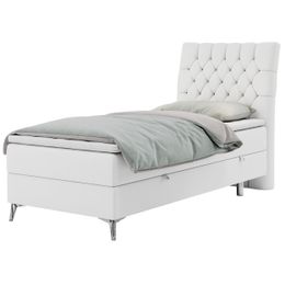 BOXBETT MILEN 90/200 Wei&szlig; Kunstleder - H4 - Rechts Seite