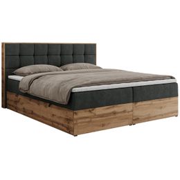 BOXBETT ALBERO 1 - 120/200 Dunkelgrau Struktur - H3