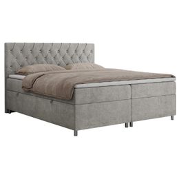 BOXBETT ROMA 120/200 - Hellgrau Strukture - H3