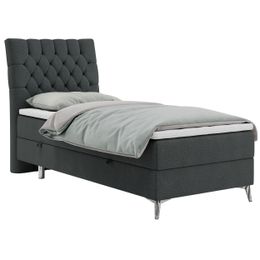 BOXBETT MILEN 90/200 Dunkelgrau Struktur - H4 - Links Seite