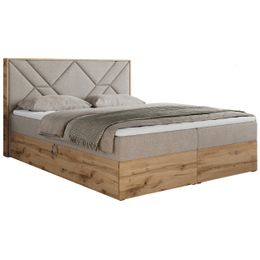 BOXBETT GUNAR - 120/200 Beige Struktur - H4