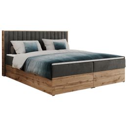 BOXBETT ALBERO 4 - 120/200 Dunkelgrau Velvet - H3