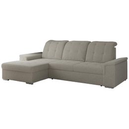 ECKSOFA MADRITO L - Hellgrau Boucle - Links