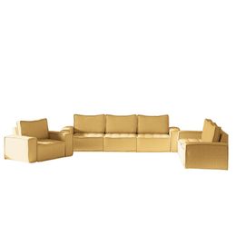 Fun M&ouml;bel SOFASET Sande 3-2-1 In Raven