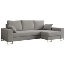 ECKSOFA Dorian Boucle Hellgrau