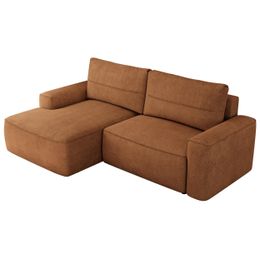 ECKSOFA BELLUNO L Orange Strukture - Links