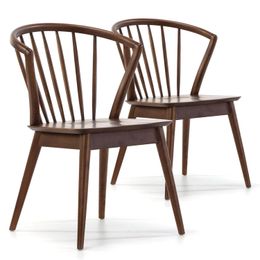 STUHL 2er-Set Mura Nussbaum Farbe